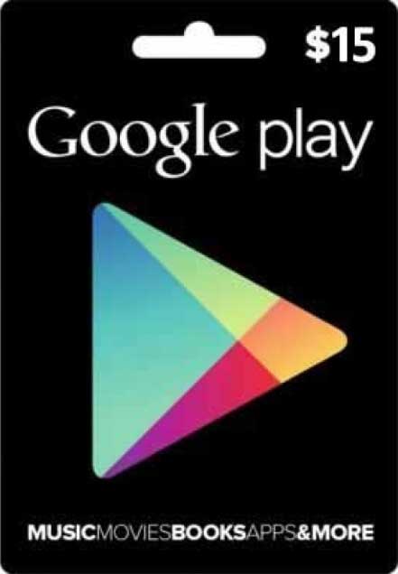 Google Play :: Google Play Cards :: Google Play Gift Card $15 (USA)